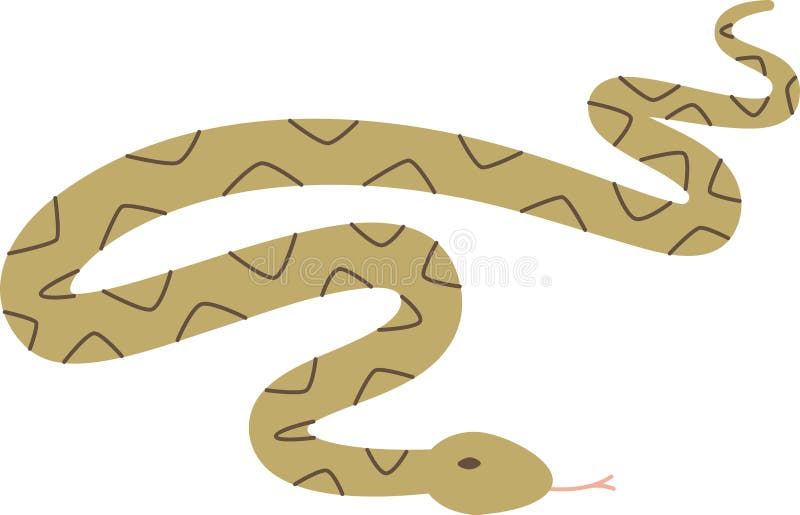 Snake Hand Drawn stock vector. Illustration of print - 328583748