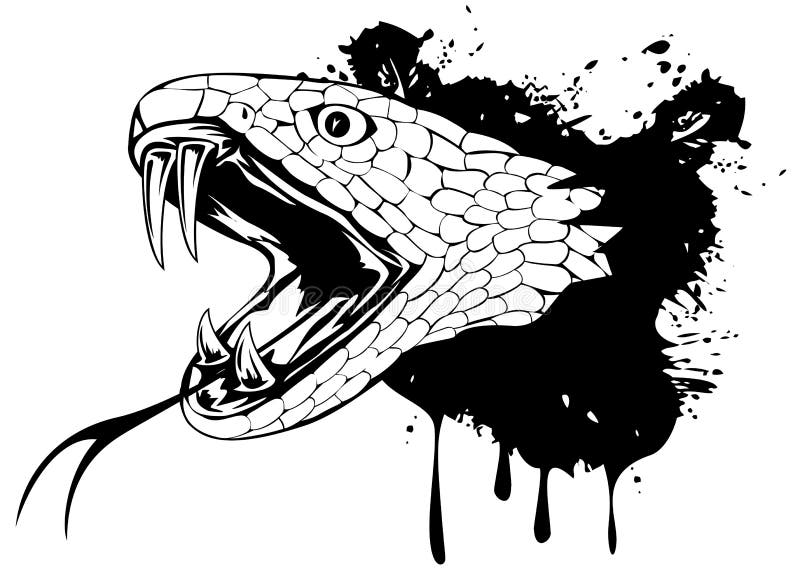 Snake head illustration stock vector. Illustration of colorful - 17048172