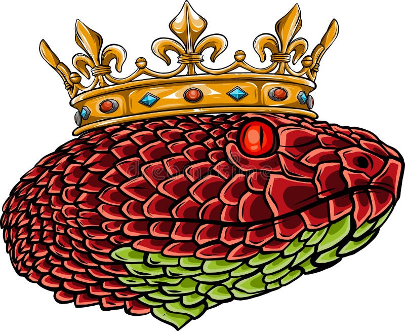 Snake Head Hand Drawn Vector Illustration Design Stock Vector ...