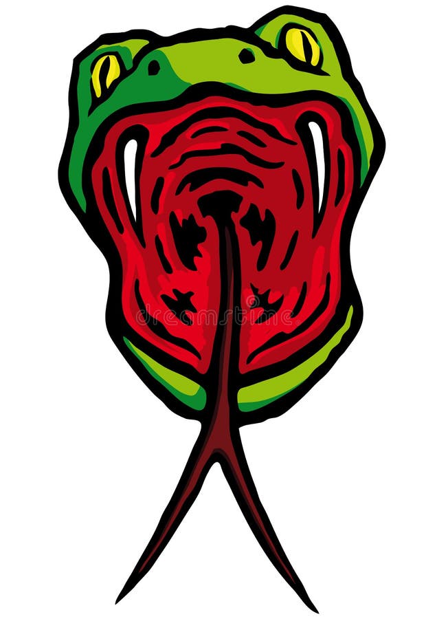 Snake head (vector) stock vector. Illustration of danger - 10653951