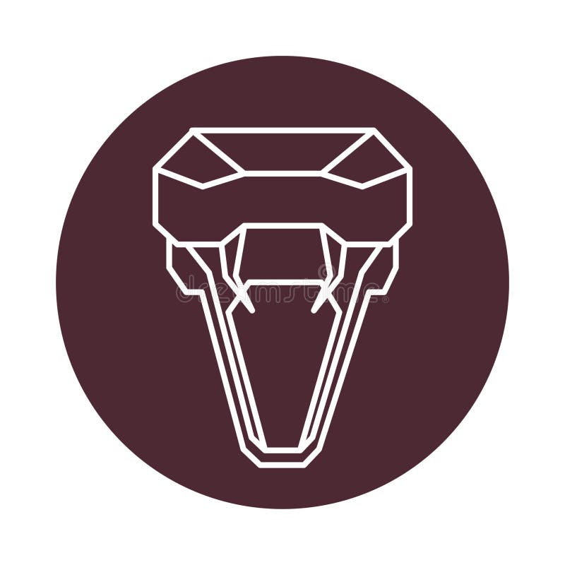 Snake Head. Vector Illustration Decorative Design Stock Vector ...