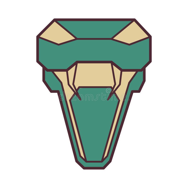 Snake Head. Vector Illustration Decorative Design Stock Vector ...