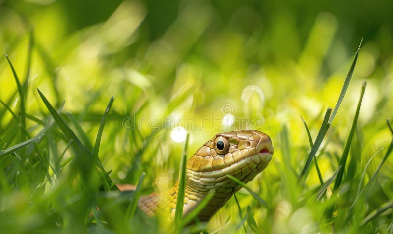 Snake hunting in grass stock photo. Image of exotic - 320066630