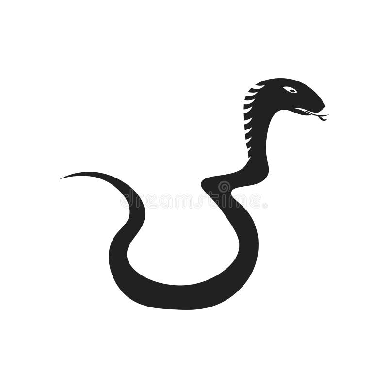 Snake Icon Vector Sign and Symbol Isolated on White Background, Snake ...