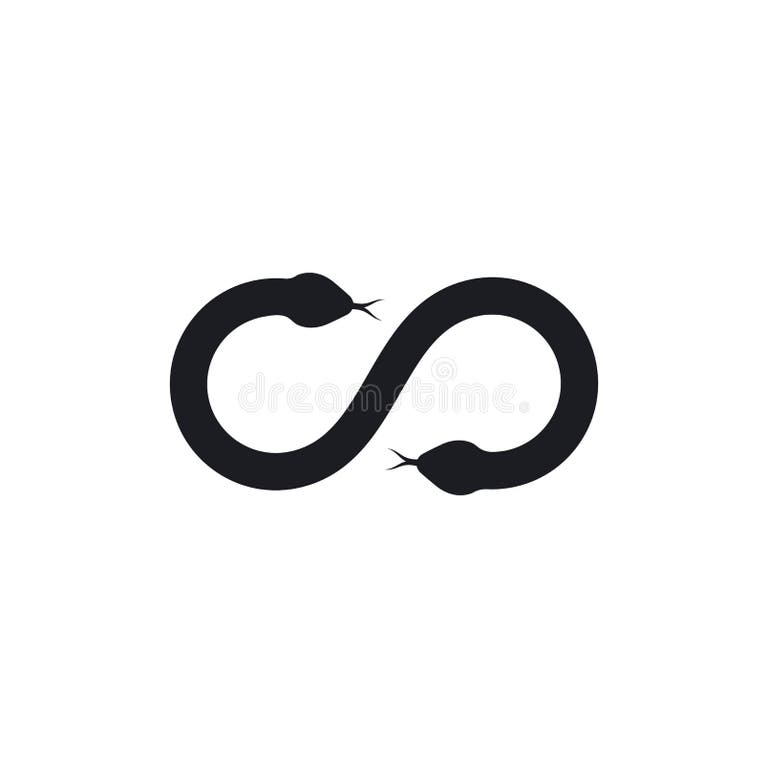 Snake Infinity Vector Illustration Icon Design Stock Vector ...