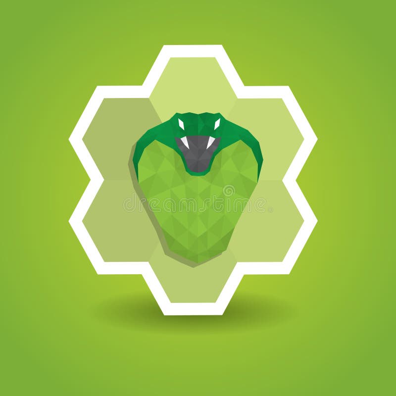 Snake Label. Vector Illustration Decorative Design Stock Vector ...