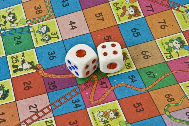 Snake Ladder Dice stock image. Image of games, dice, children - 10621845