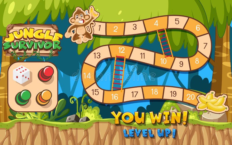 Snake Ladder Empty Board Stock Illustrations – 31 Snake Ladder Empty ...