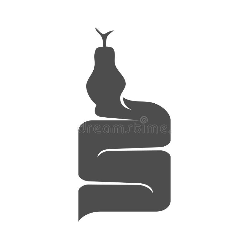 Snake Letter S Logo Template Design Vector Illustration Isolated Stock ...