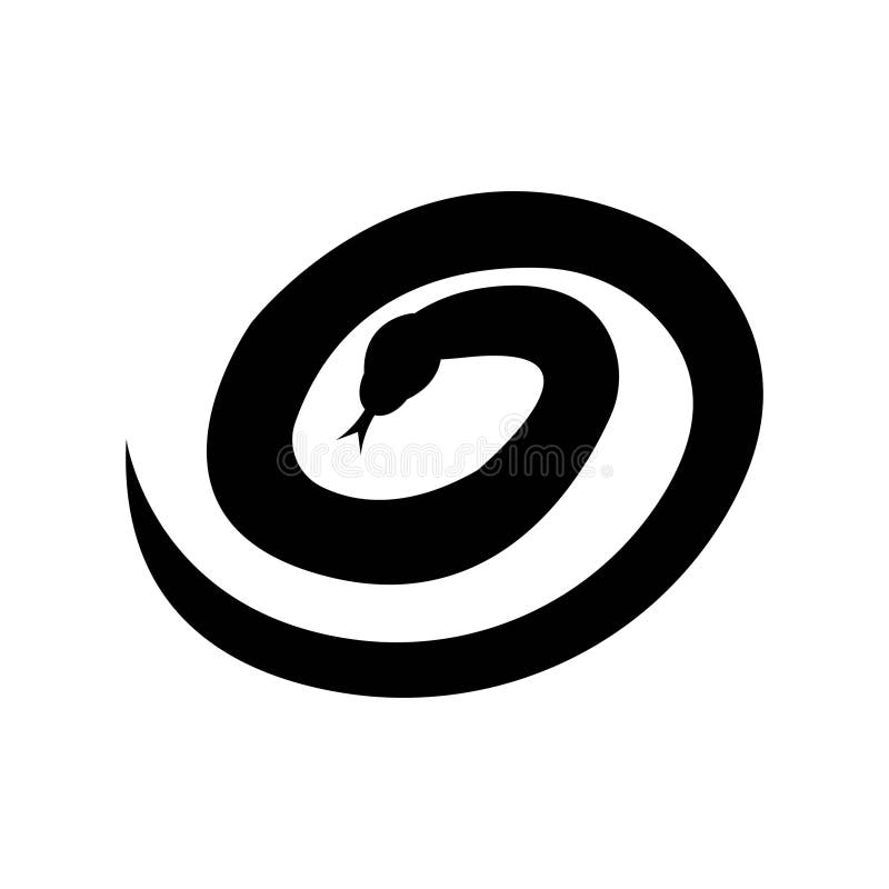 Snake Logo Vector Icon Illustration on Flat Design Stock Vector ...
