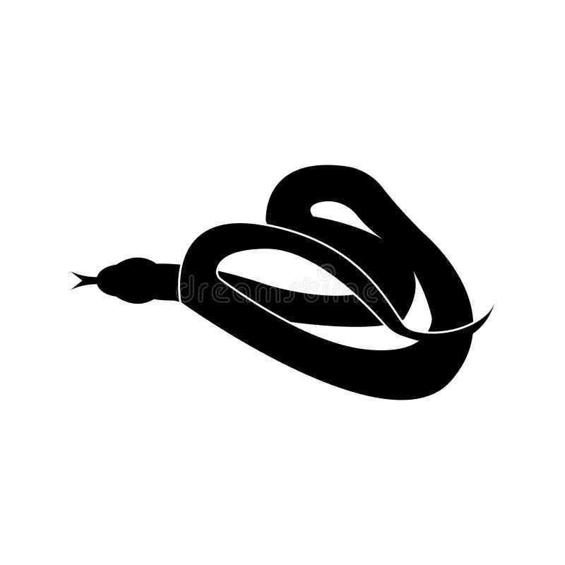 Snake Logo Vector Icon Illustration on Flat Design Stock Vector ...