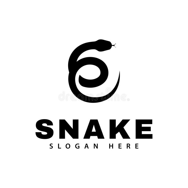 Snake Logo Vector Silhouette Symbol Design Template Stock Vector ...
