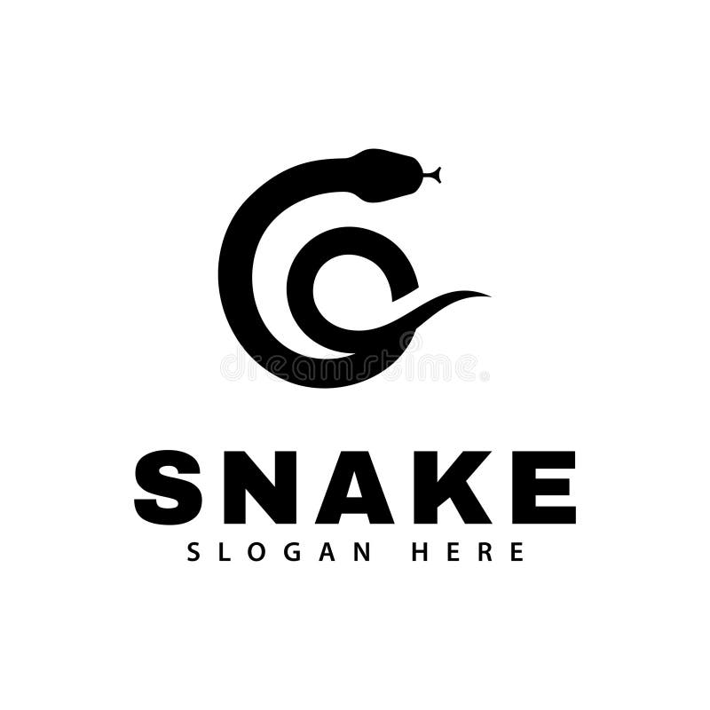 Snake Logo Vector Silhouette Symbol Design Template Stock Vector ...