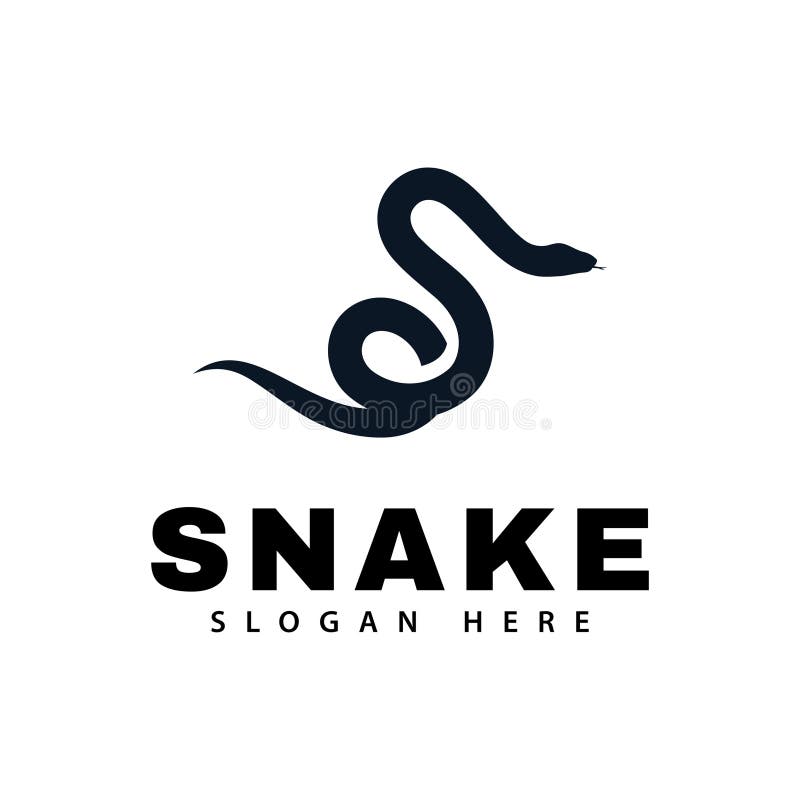 Snake Logo Vector Silhouette Symbol Design Template Stock Vector ...