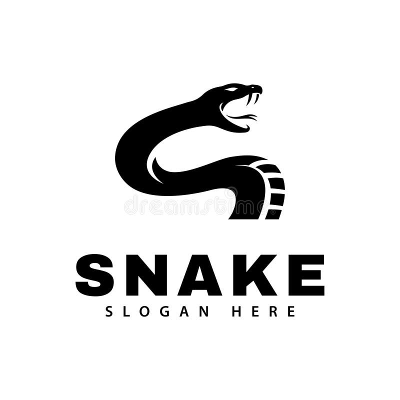 Snake Logo Vector Silhouette Symbol Design Template Stock Vector ...
