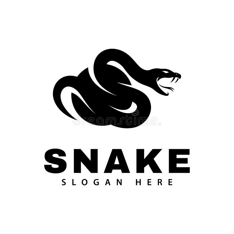 Snake Logo Vector Silhouette Symbol Design Template Stock Vector ...