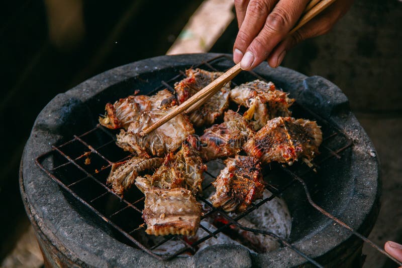 Grill snake head fish stock image. Image of meat, grilled - 33383513
