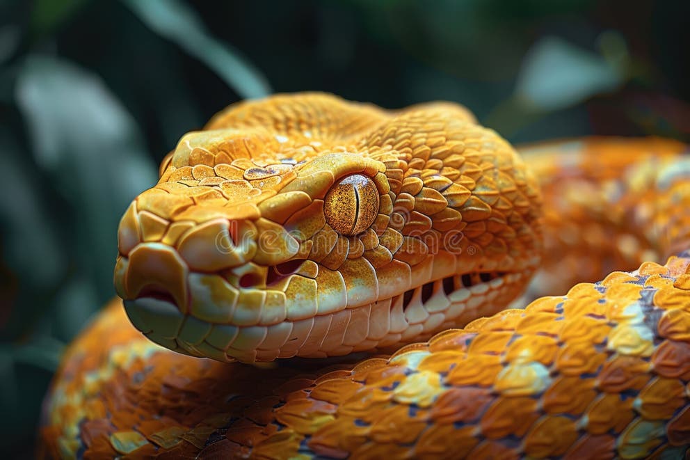 Snake Muzzle Close Up Macro Stock Image - Image of habitat, macro ...