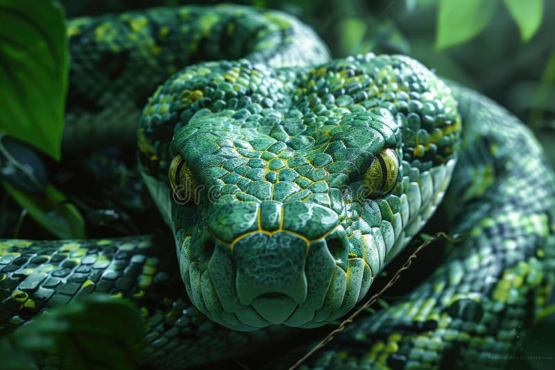 Snake Muzzle Close Up Macro Stock Photo - Image of western, dangerous ...