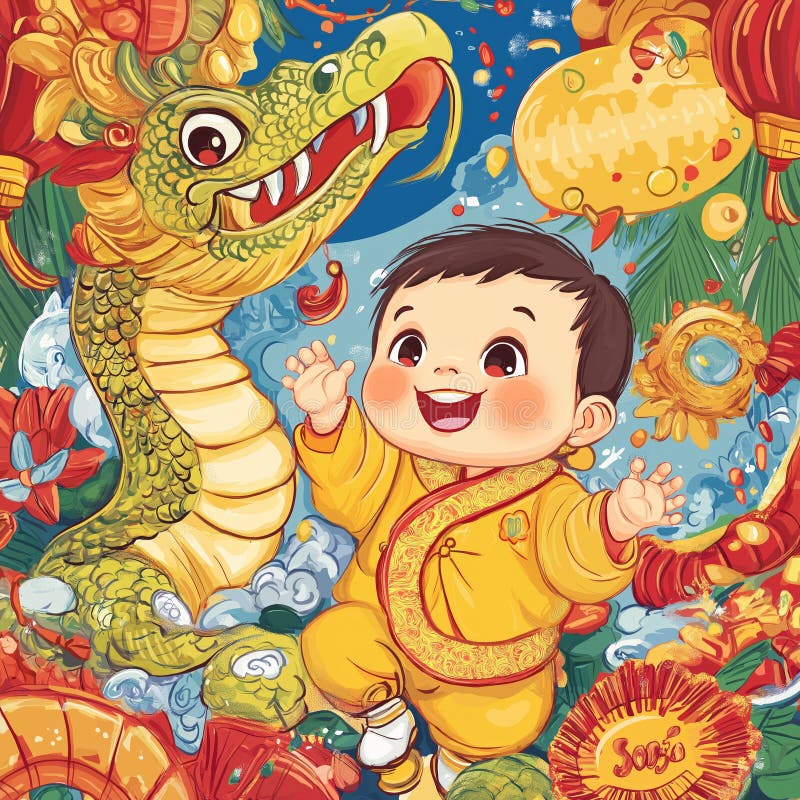 2025 Snake New Year Theme for Red Pocket Stock Image - Image of asian ...