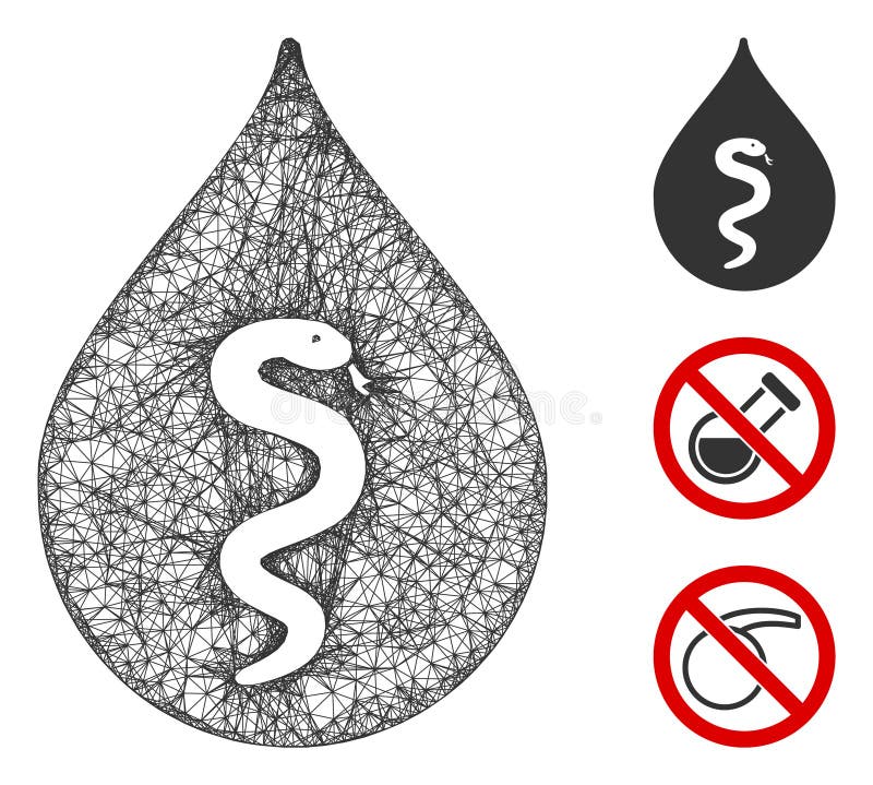 Snake Oil Polygonal Web Vector Mesh Illustration Stock Illustration ...