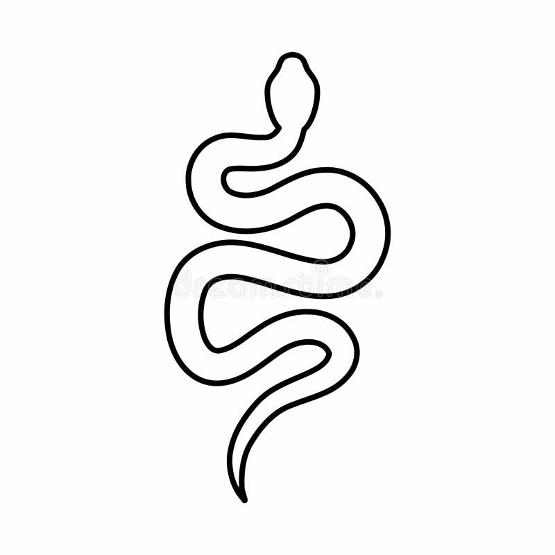 Snake Outline Stock Illustrations – 10,752 Snake Outline Stock ...