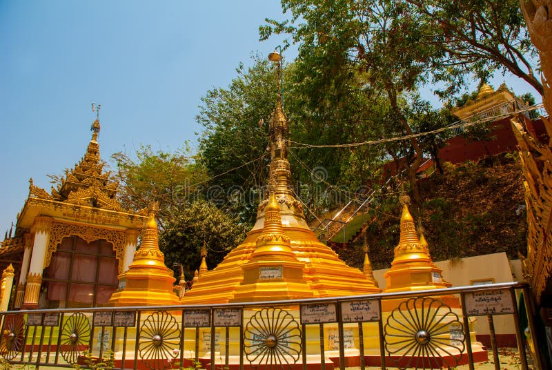 Snake Pagoda in the Town of Bago, Pegu. Myanmar. Burma. Stock Image ...