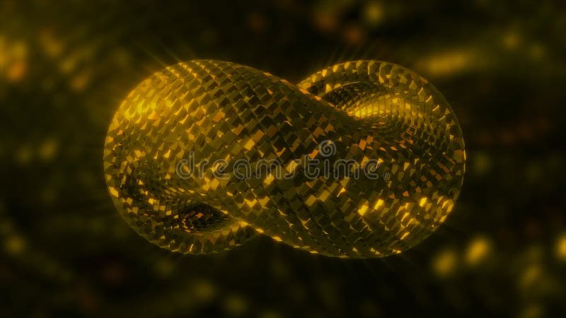 Snake Pattern on 3d Loop. Motion. Gorgeous Shiny Mosaic on Moving ...