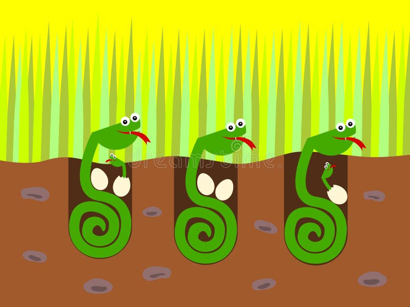 Snake pits stock illustration. Illustration of animals - 30420132