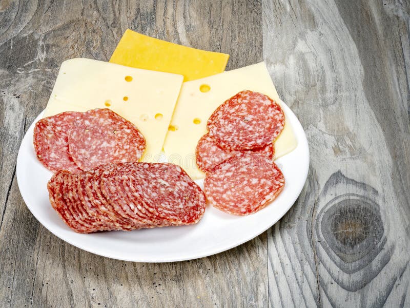 Snake Plate Made Up of Meet and Cheese Stock Image - Image of meet ...