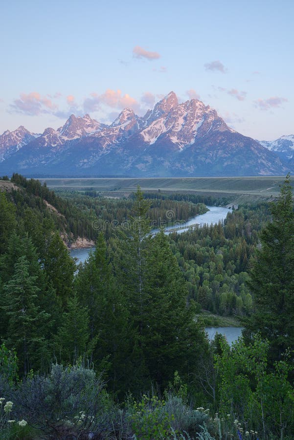 Snake river overlook stock image. Image of bend, morning - 45581859