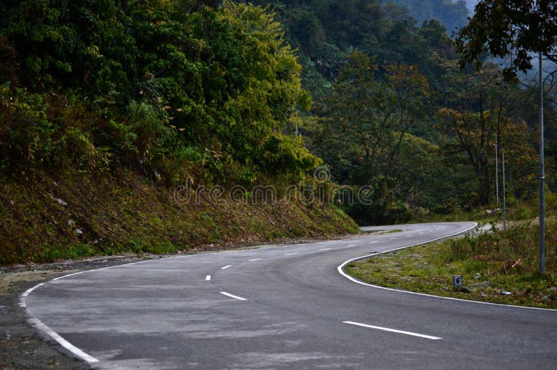 Snake road stock photo. Image of road, roing, arunachal - 174559466