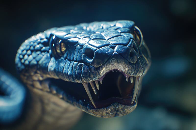 Snake s Open Mouth stock image. Image of outdoors, hunting - 378839419