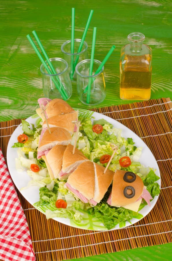 Snake sandwich stock photo. Image of fresh, decorated - 49523948