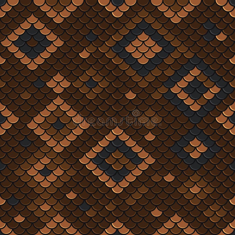 Snake Scales Seamless Pattern Stock Vector - Illustration of reptile ...