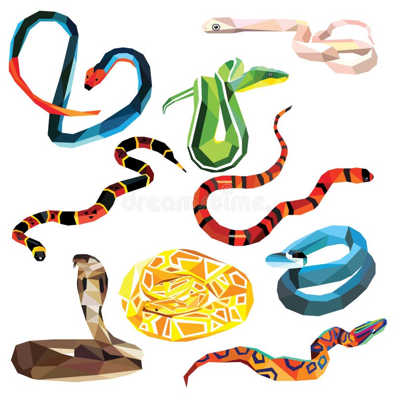 Polygon Snake Stock Illustrations – 597 Polygon Snake Stock ...