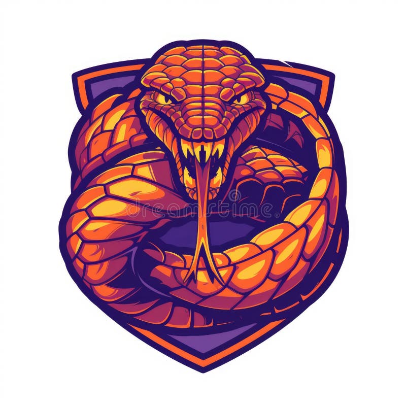 A Snake with a Shield-shaped Head, Suitable for Educational Materials ...