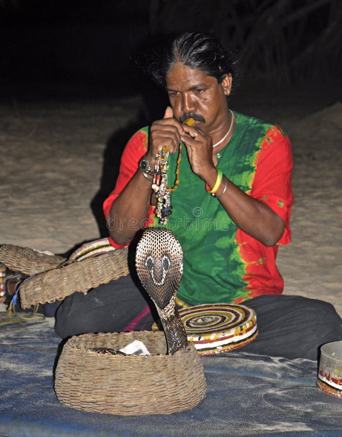 Snake show in Sri Lanka editorial stock photo. Image of performance ...