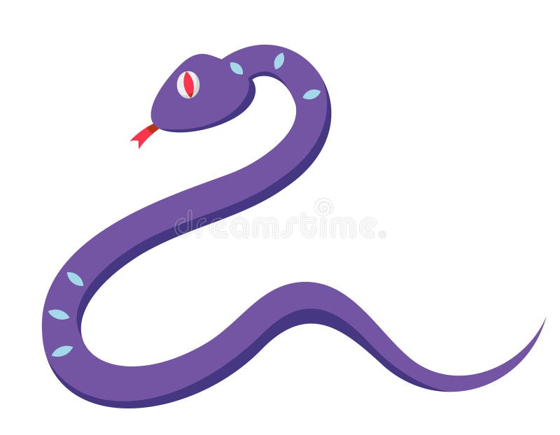 Snake side view. stock vector. Illustration of horror - 267276398