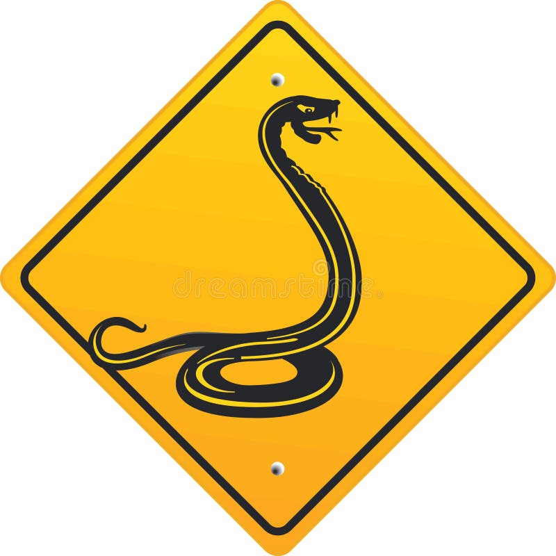 Snake sign stock illustration. Illustration of sign, fear - 14211587