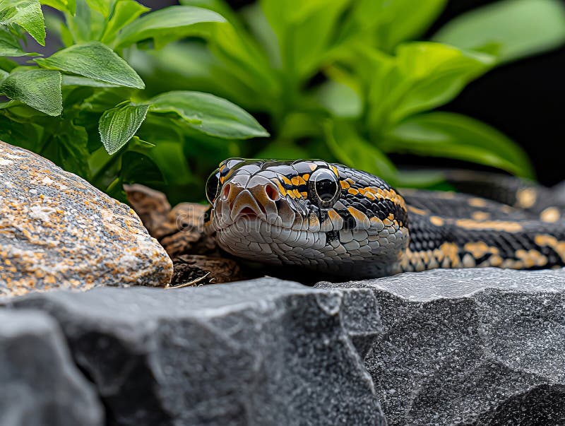 Snake Sitting Some Rocks Stock Photos - Free & Royalty-Free Stock ...