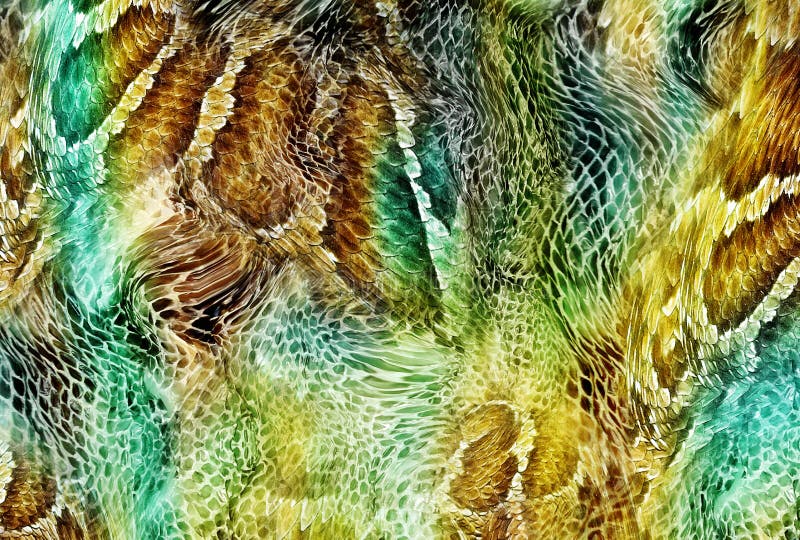 Snake Skin Pattern Background Stock Illustration - Illustration of ...