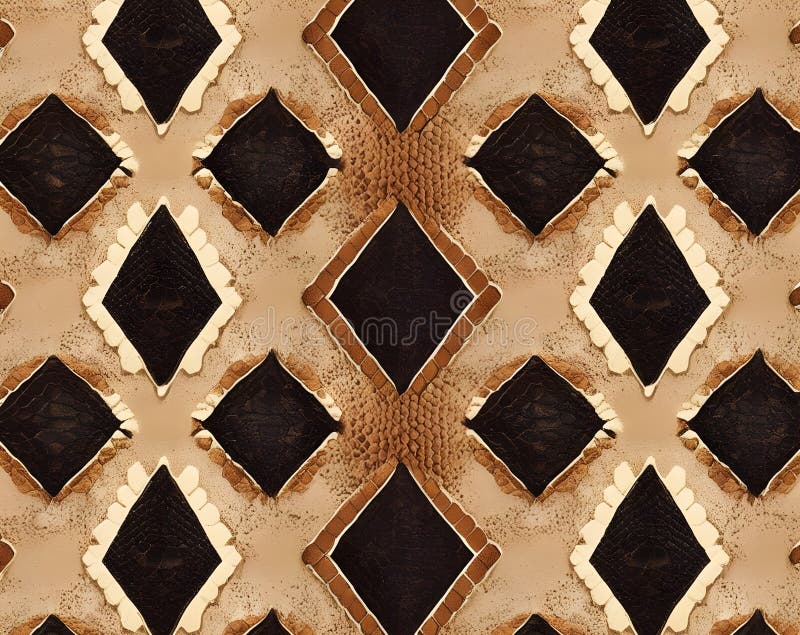 Snake Skin Inspired Diamond Shape Pattern with Vibrant Colors Stock ...