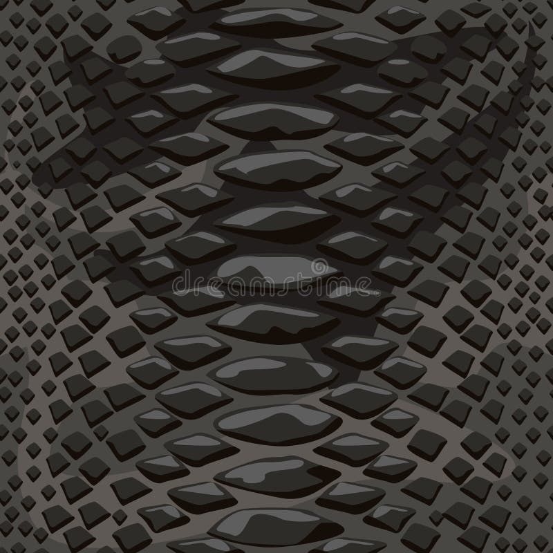 Snake Skin Seamless Background. Flat and Solid Color Style Vector ...