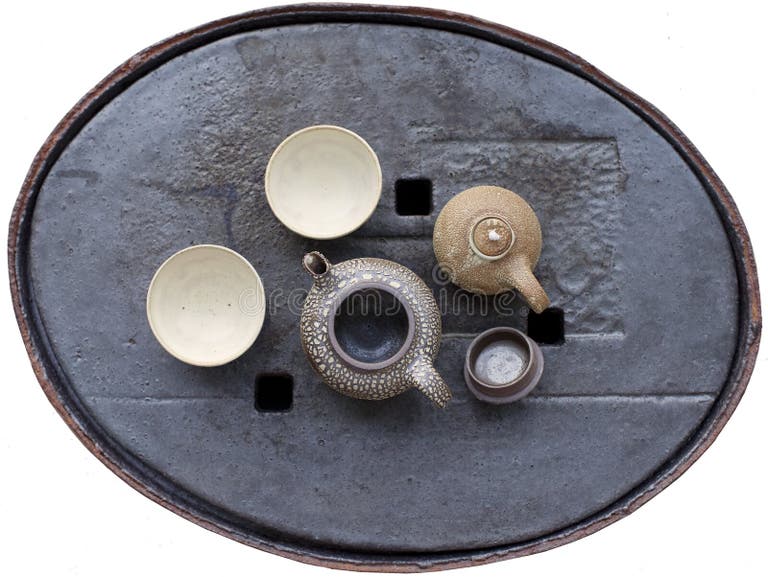 Snake Skin Tea Set on a Ceramic Tea Tray Stock Image - Image of teaware ...