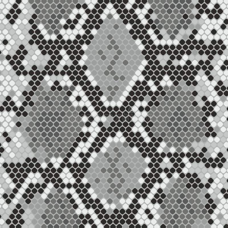 Snake Skin. Black and White Texture. Stock Vector - Illustration of ...