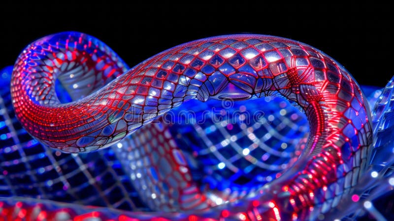 A snake with a stock photo. Image of knot, paillette - 320376492