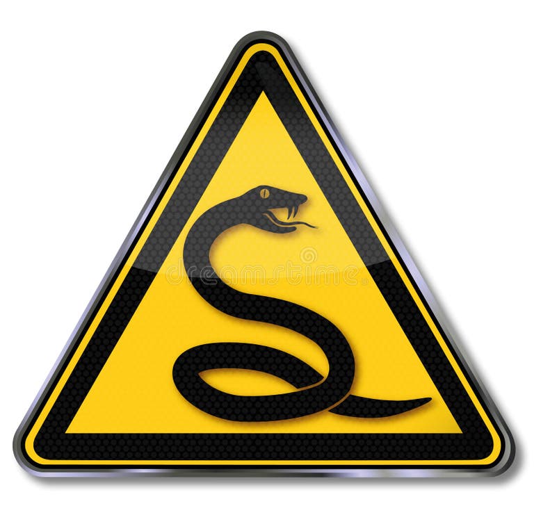 Danger Snakes Sign Stock Illustrations – 360 Danger Snakes Sign Stock ...