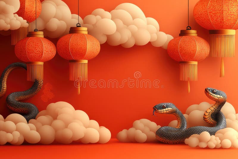 A Snake Surrounded by Clouds, Perfect for Representing Freedom or ...
