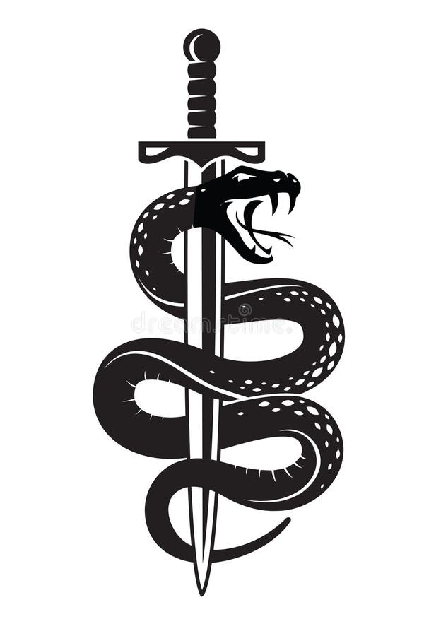 Snake Tattoo Knife Stock Illustrations – 431 Snake Tattoo Knife Stock ...
